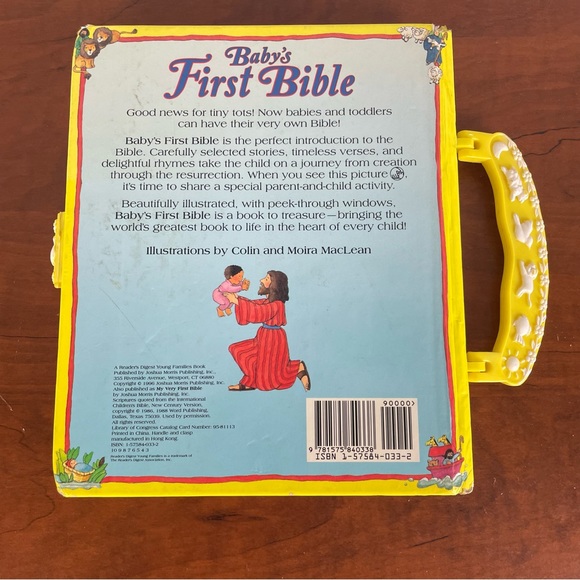 Book | Toys | Babys First Bible Book Illustrated Childrens Bible | Poshmark